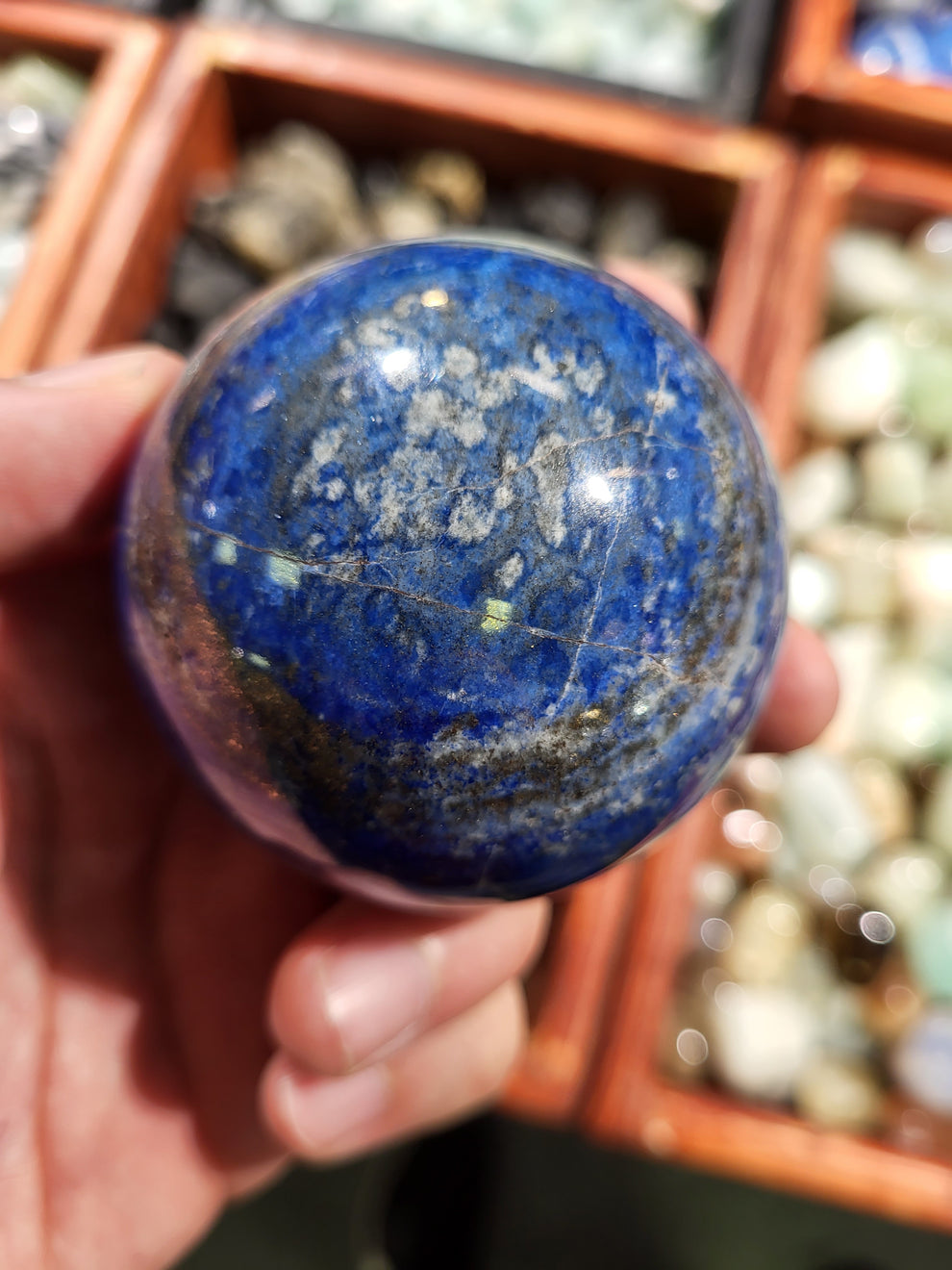 Lapis lazuli Sphere from Afghanistan 457gr – Jegato Jewelry